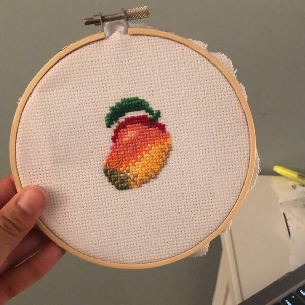 Mango Cross Stitch Pattern PDF - Mango + Tiny Mango Embroidery ...