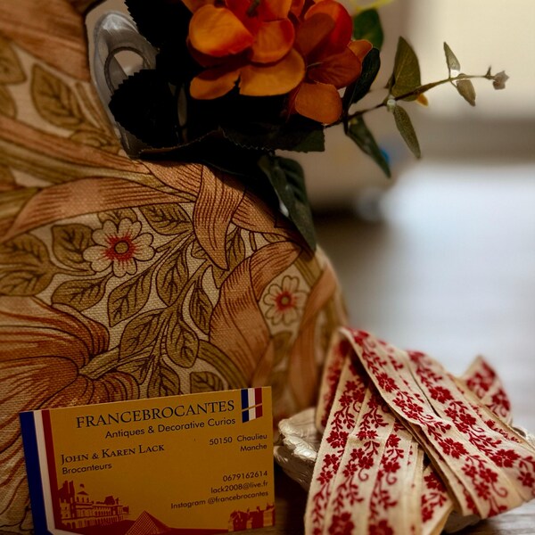 Rare Sublime Colourway Antique French Napoleon III Chic Shabby Creamy ...