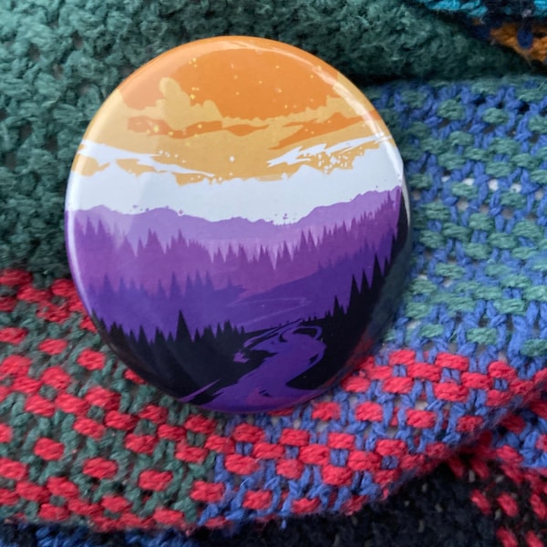 Enby Scape Discreet Pride Pin series 1 - Etsy