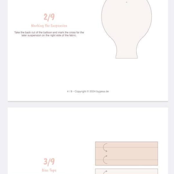 Sewing a Balloon Cover: Pattern With Instructions - Etsy