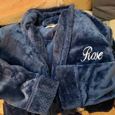 Personalized Hooded Robes for Kids, Flannel Robe, Plush Kimono ...