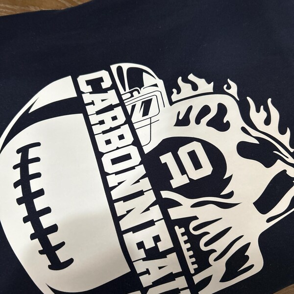 Custom Football DTF Transfer, Custom Text Ready to Press Sport Transfer ...