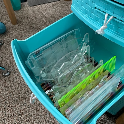 Custom Ruler Rack, 20 Slot, Pick a Size, for Quilting Ruler Storage, by ...