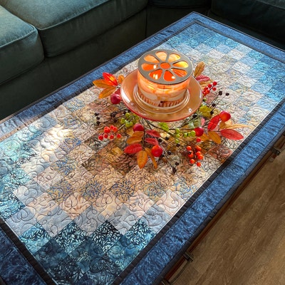 Beautiful Batik Lap Quilt Couch Throw in Lavenders Purples and Fuchsias ...