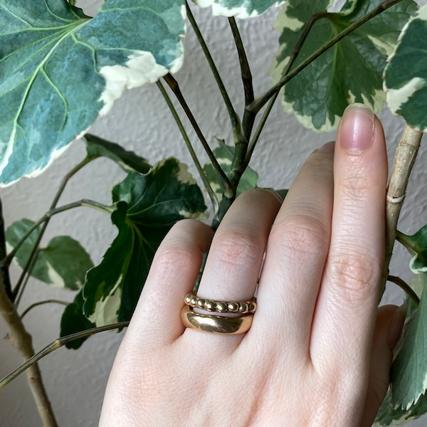 Organic Bronze Ring, Organic Bronze Stackable Ring, Bronze Stacking ...