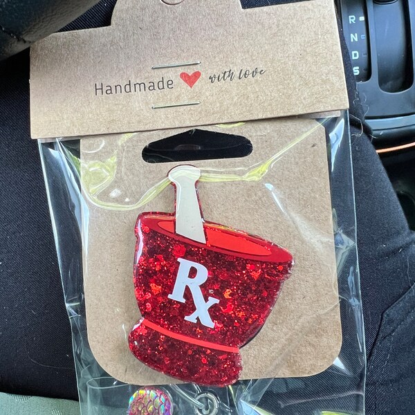 Pharmacy Badge Reel//name Tag Badge//nurse Reel Badge//rx Badge ...