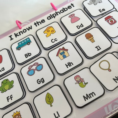 Toddler Busy Book Activity Binder Learning Book Matching Activities ...