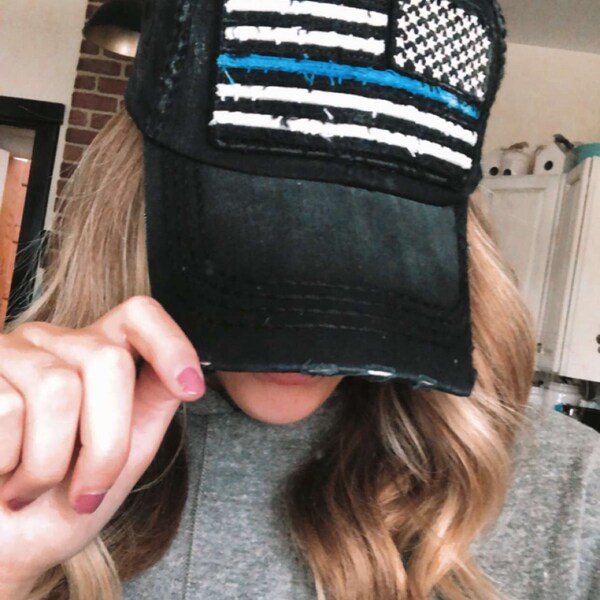 American Flag Enforcer Flex Fit Hat Navy - Etsy