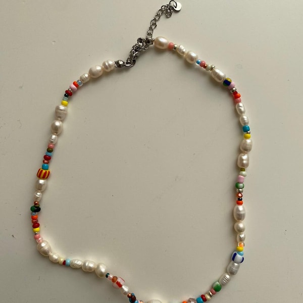Aruba-handgemachte bunte Perlenkette aus Süßwasserperlen/colorful ...