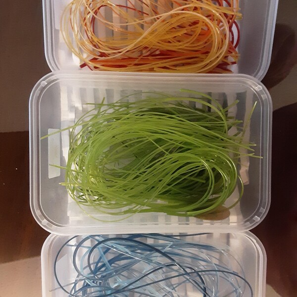 150g Yellow Vitrigraph Glass Stringers, Bullseye Glass 90coe, for Glass ...