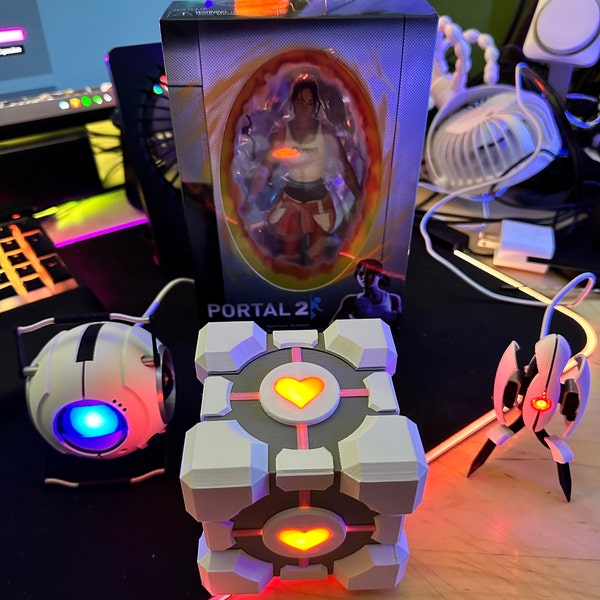 Sentry Turret From Portal - 3D Printed Model With LED Lighting - Video ...