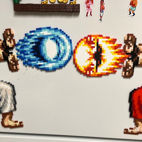 Street Fighter Perler: Ryu Pixel Art Sprite - Etsy