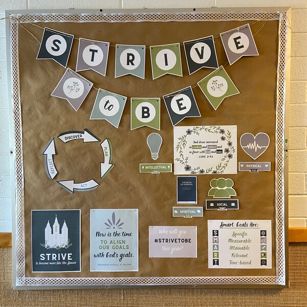 Children & Youth Initiative Goal Setting Bulletin Board Kit - Etsy
