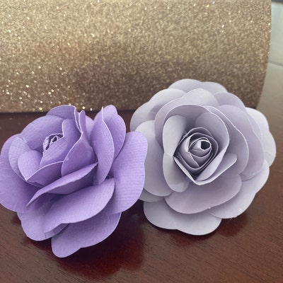 SVG Paper Rose Flower Template 50 Paper Rose Rose Template - Etsy