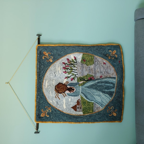 29" - 48" Stained Hanging Rod for Quilt, Tapestry, Banner, Wall-hanging ...