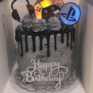 Gaming PS5 Themed Cake Topper Set Controller Headset Logo - Etsy