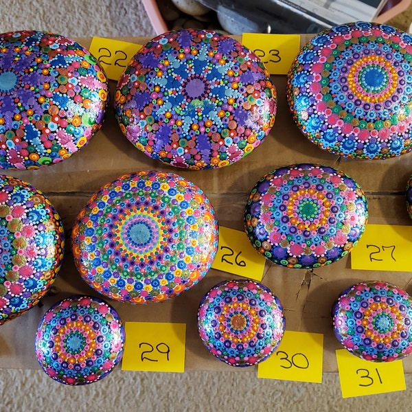 Various Sizes, Mandala Rocks, Natural Rocks, Mandala Stone, Round Rocks ...