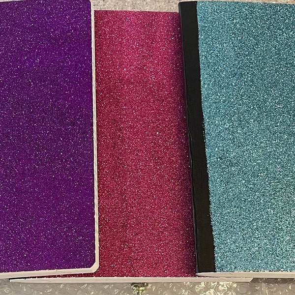 Glitter Composition Notebook, Journal, Diary, (your Choice of Color ...