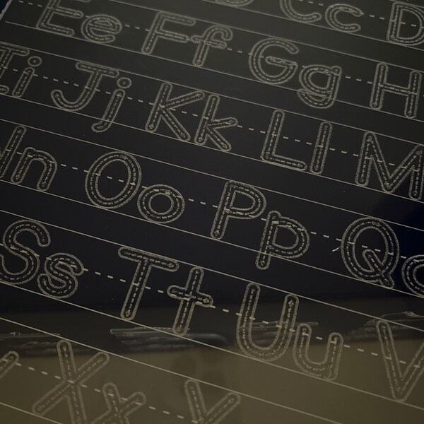 Alphabet Tracing Board - SVG File ONLY - Etsy