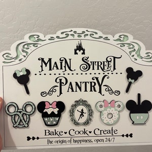 Disney Main Street Snack Bar Sign Disney Kitchen Decor Disney Park ...
