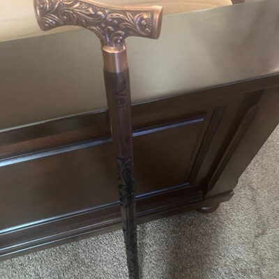 Handcrafted Walking Rule Swagger Wooden Stick Rassa Design Golden ...