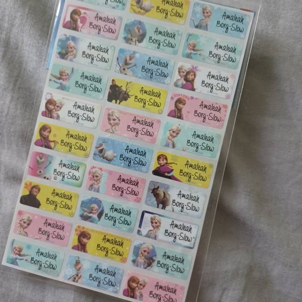 48/96 Minions Personalised Name Label Stickers - Medium (30*13mm ...