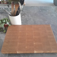 Stunning Kitchen Island With 150mm Thick Oak & Redwood Butcher Block ...