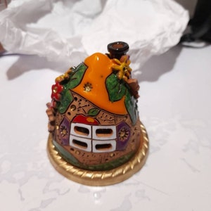 Ceramic House Hanging Bells . Room and Garden | Etsy