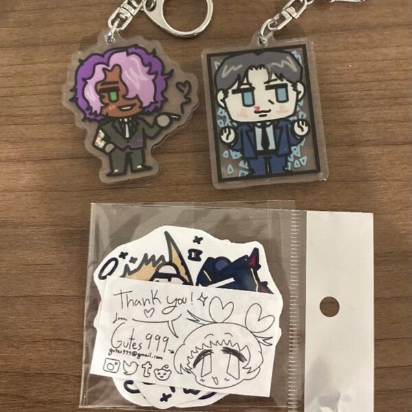 Ikigusare Keychain Stickers, Ichigo, Niigo, Sango - Etsy