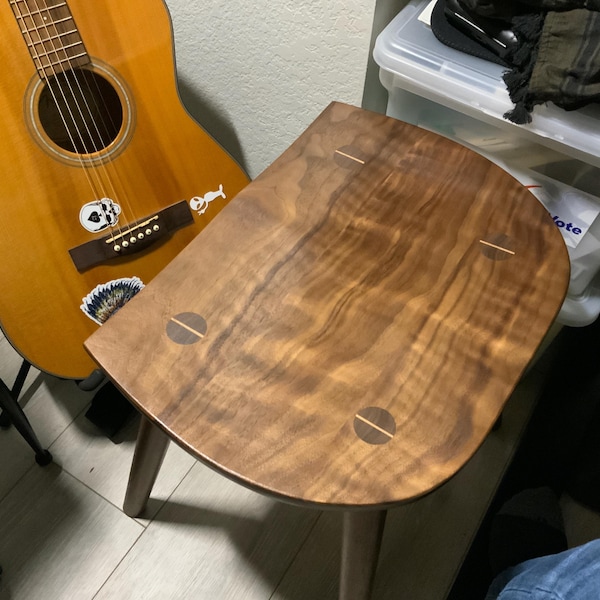 Walnut Bar Stool, Kitchen Stool, Guitar Stool - Etsy