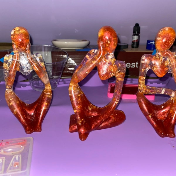 3d Human Body Silicone Mold Aromatherapy Plaster Meditation Craft Gift ...