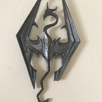 Skyrim Dragon Wall Hanger - Etsy