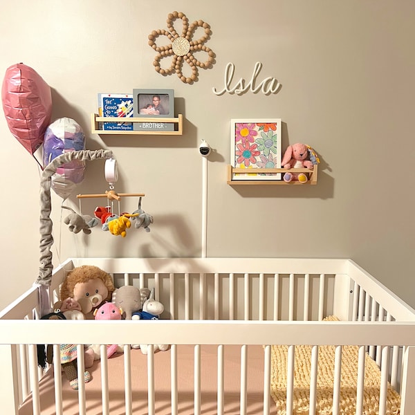 Personalized Name Crown Nursery Sign, Baby Name Nursery Wall Decor ...