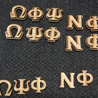 Black Acrylic OG Font Greek Alphabet Letters With Adhesive - Etsy