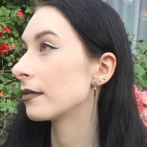 DRAGON KATANA EARRINGS Sterling Silver-japanese Swords- Ready to Ship ...