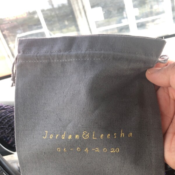 100 Gray Drawstring Pouch Small Jewelry Packaging Pouch Bags ...