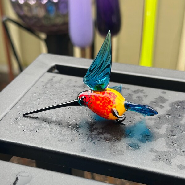 Glass Figurine Jumping Spider, Glass Brown Spider, Handblown Glass ...