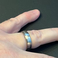 Heat Treated/colored Titanium Ring, 6mm Width, US 'big' Size 6.25 ...