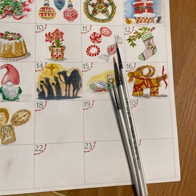 Watercolour Flower Painting Brush Set Blooms Paintbrush Bundle Pro Arte the Exact Brushes ...