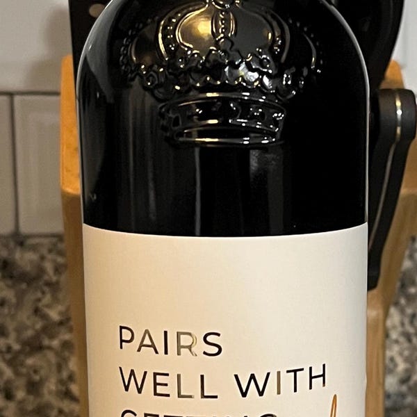Engagement Wine Labels, Pairs Well With Getting Married, Engagement ...