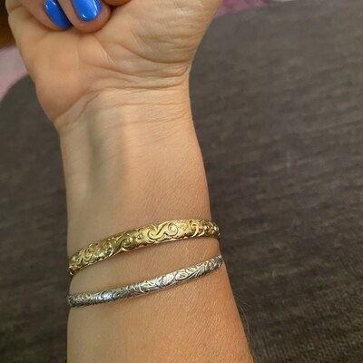 Gold Floral Cuff, Cuff Bracelet, Gold Bracelet Cuff, Boho Cuff ...