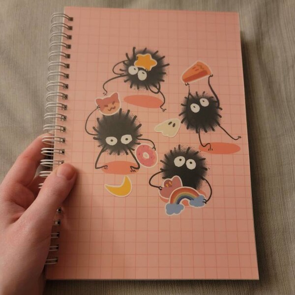 A5 Soot Spirits Reusable Sticker Book - Etsy