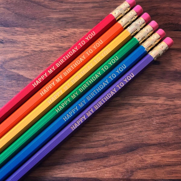 Pink Custom Pencils - 10 Personalized Pencils, Name Pencils, Customized ...