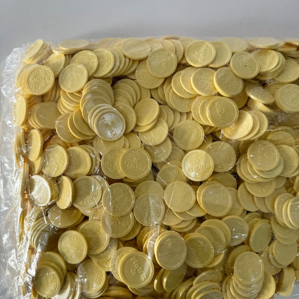 Custom Embossed Plastic Tokens With Your Design - Add Your Logo, Name ...