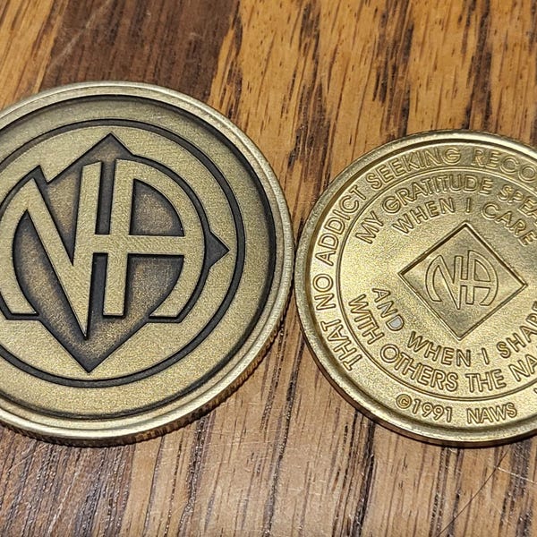 NA Medallion Coin Customized Years or Days Clean – Narcotics Anonymous ...