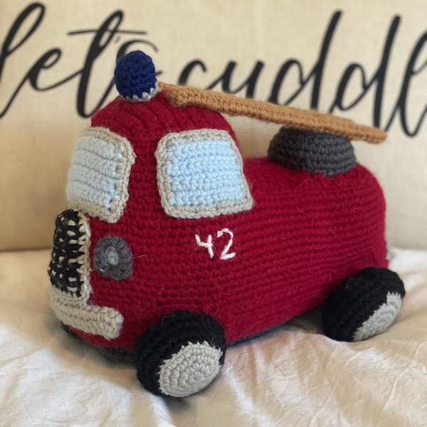 Fire Engine PDF Crochet Pattern - Etsy
