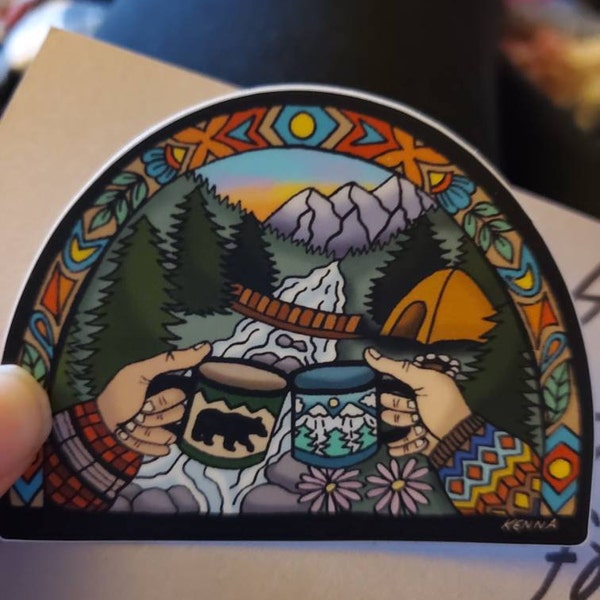 Nature Sticker Set of 4, WA Sticker, Vinyl Sticker, Sticker Gift Set ...