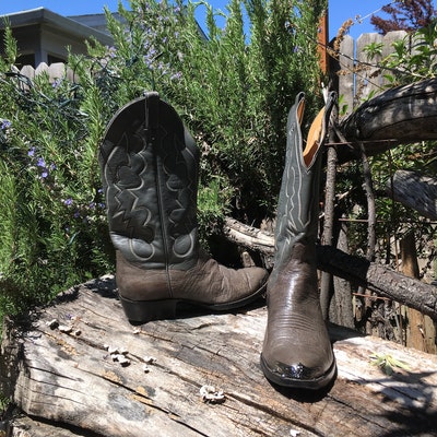 Vintage Western Cowboy Boot Heel Plates Guards Antique Silver With ...