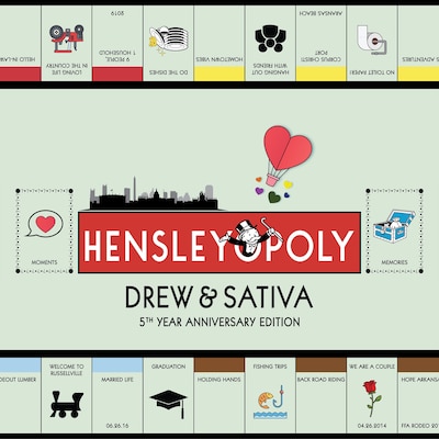 Personalised Monopoly Themed Board Game Wedding Invitation or ...