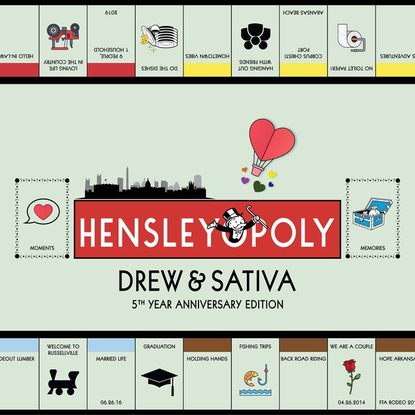 Personalised Monopoly Themed Board Game Wedding Invitation or ...